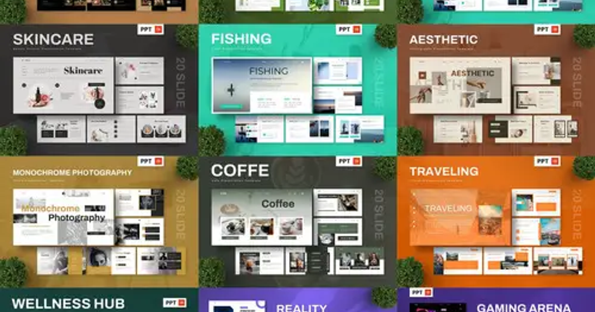 24 PowerPoint Templates Bundle — Teletype
